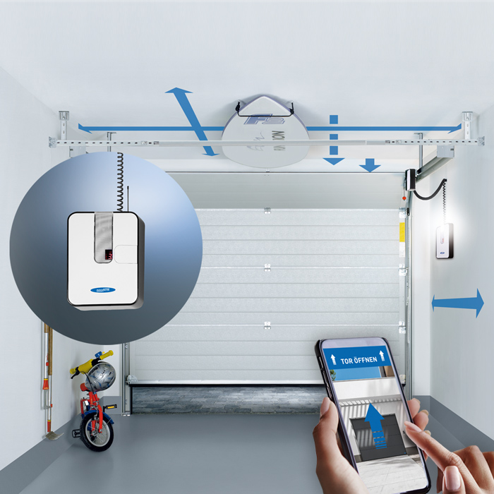 Garagen-Sektionaltore aus Stahl Typ ISO 70